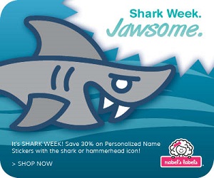 It's Shark Week ~ Shop Shark Themed Personalized Name Stickers #ad - BB ...